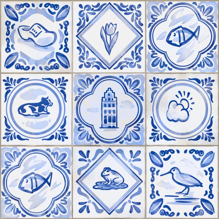 Delft blue tiles – Art Associates Amsterdam