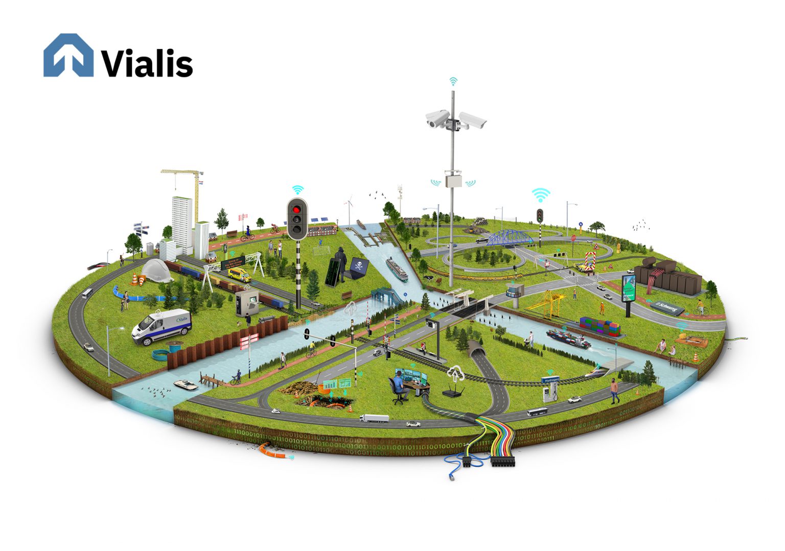 Vialis Annual illustration – Art Associates Amsterdam